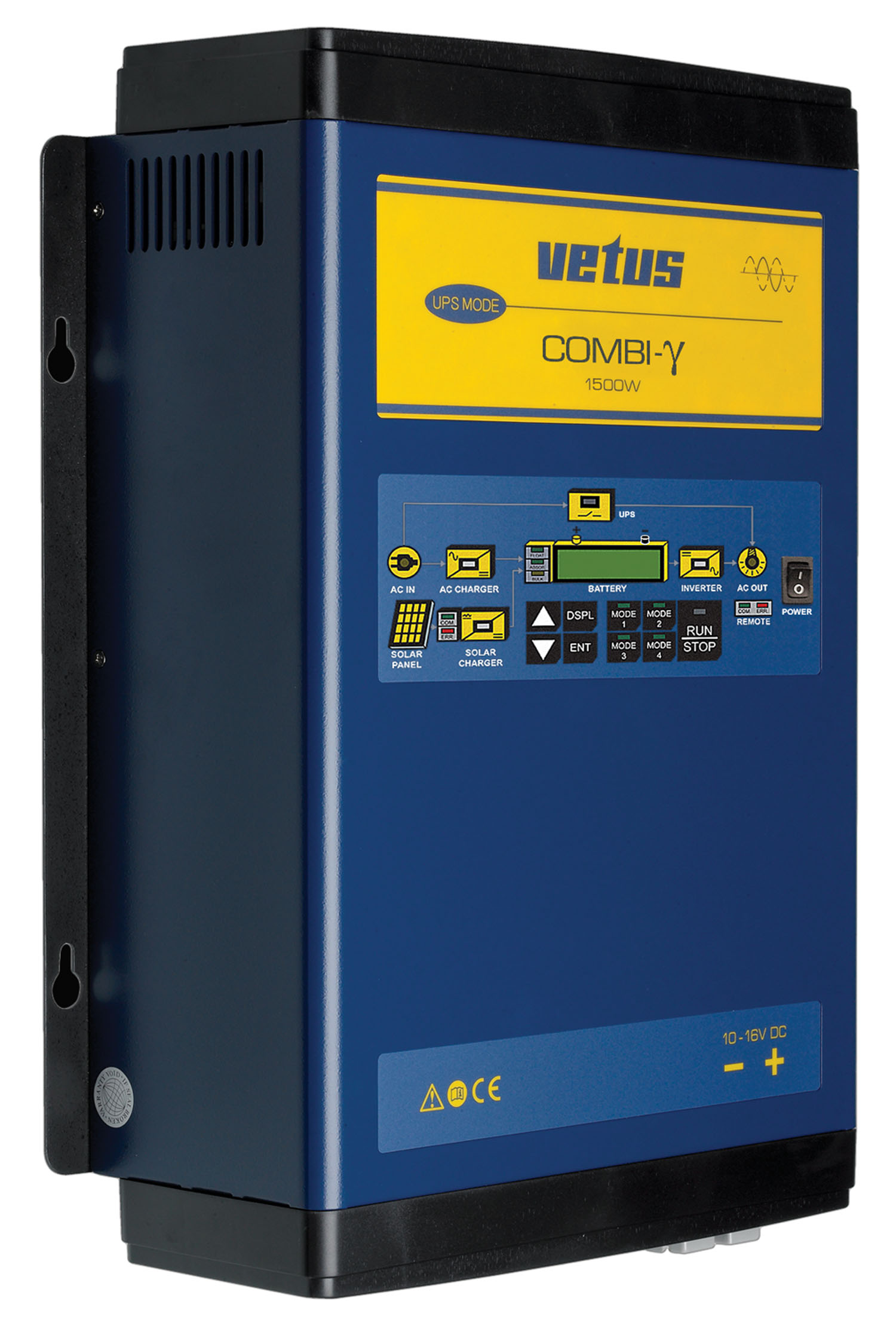 VETUS combi-gamma acculader 70 A, omvormer 1500 W, 12 Volt | COMBI1512
